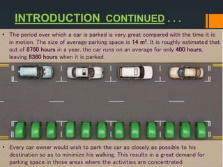 Parking Problems in Metro cities and their Effecient Handling | PPTX