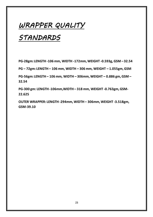 Report on industrial training at Parle Biscuits | DOCX | Desserts and ...