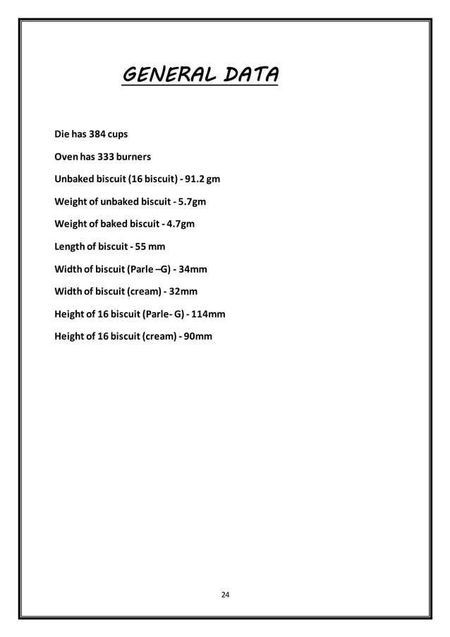 Report on industrial training at Parle Biscuits | DOCX | Desserts and ...