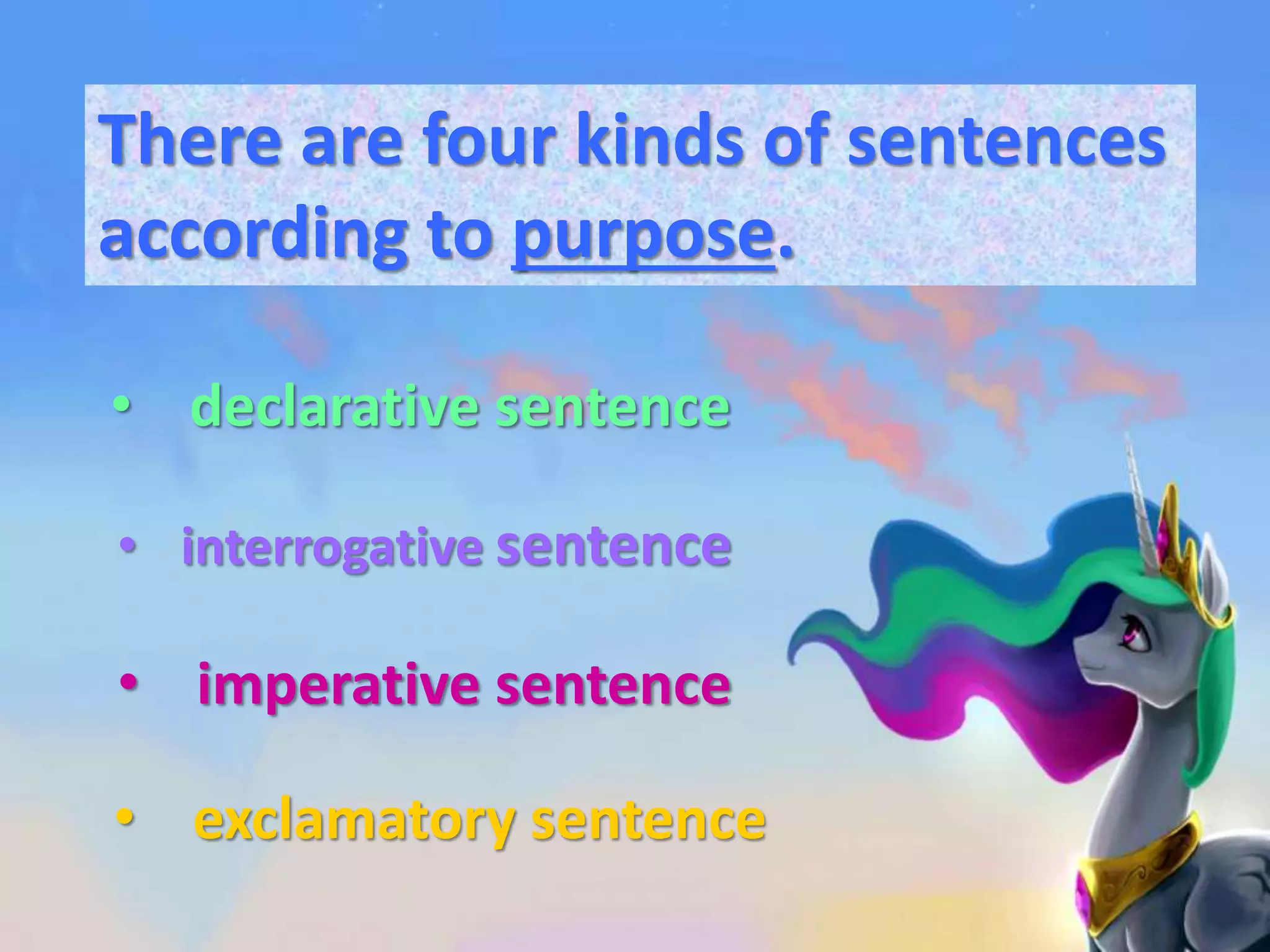 kinds of sentences | PPTX
