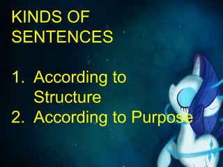 kinds of sentences | PPT