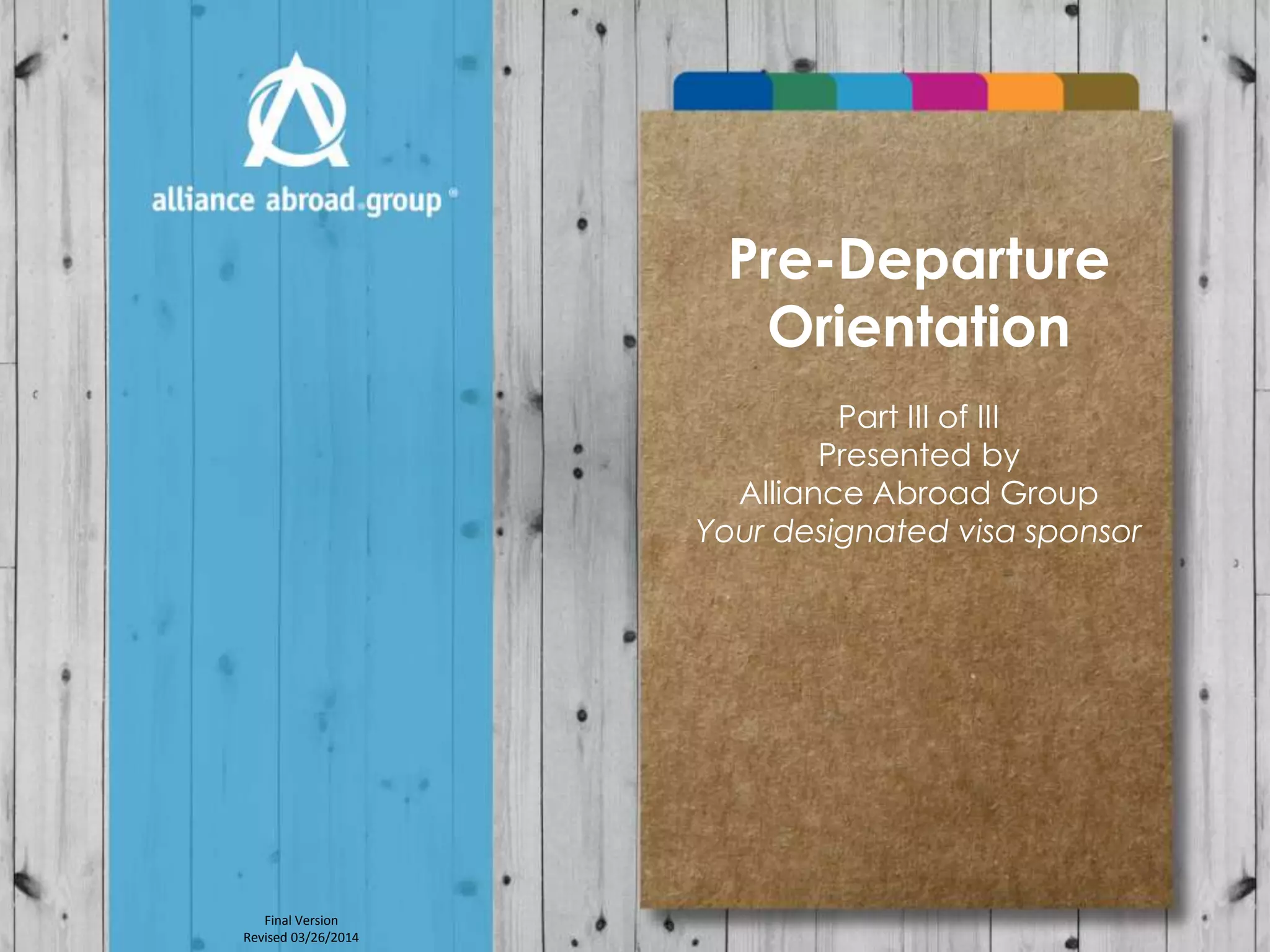 Part III pre-departure orientation | PPT | Government Support and Welfare | Financial Assistance