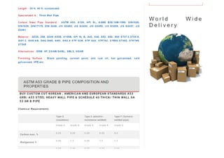ASTM A53 Grade B Carbon Steel Seamless Pipe: Properties, Applications, and Advantages | PDF