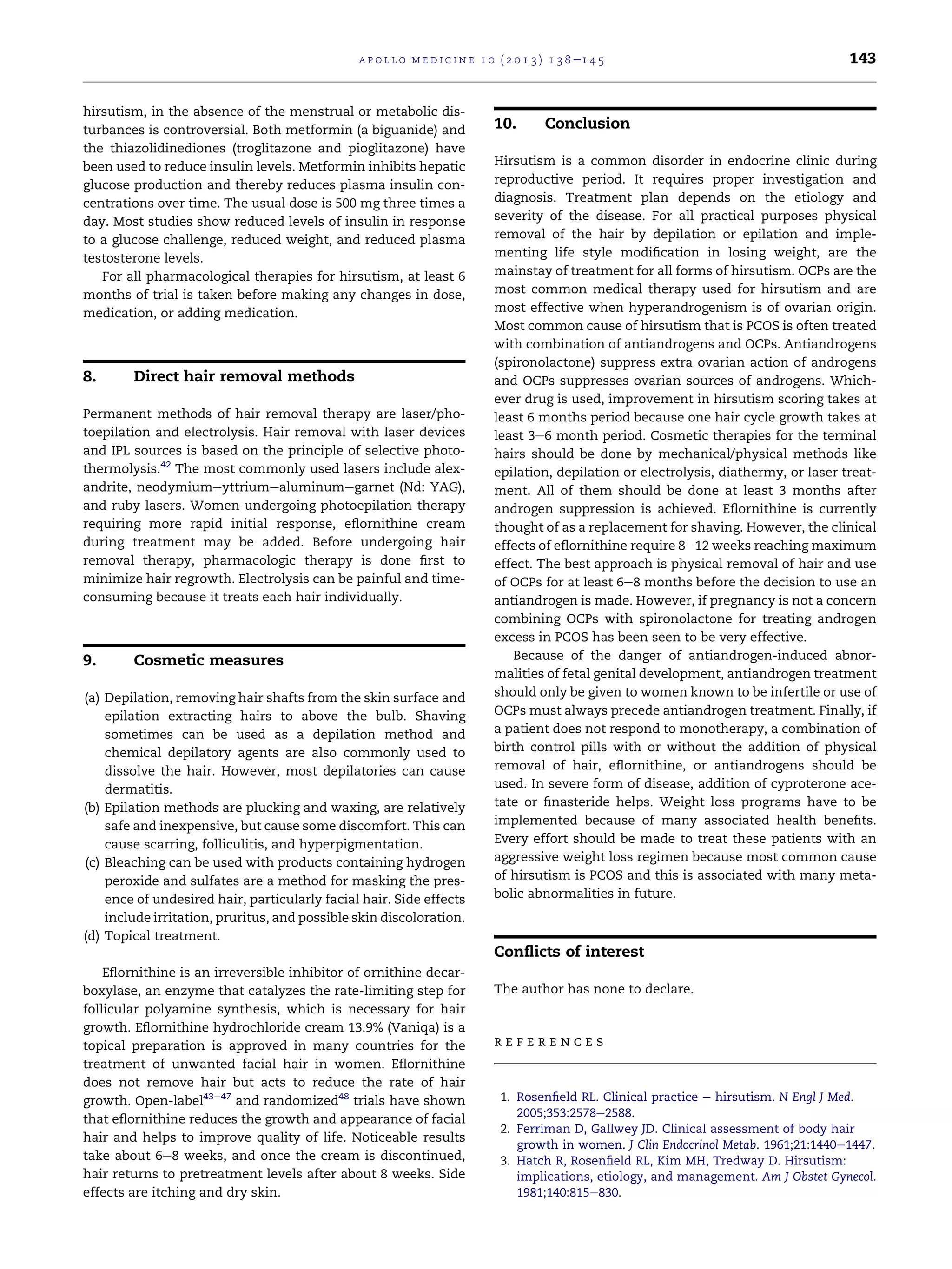 Evaluation and Treatment of Hirsutism | PDF