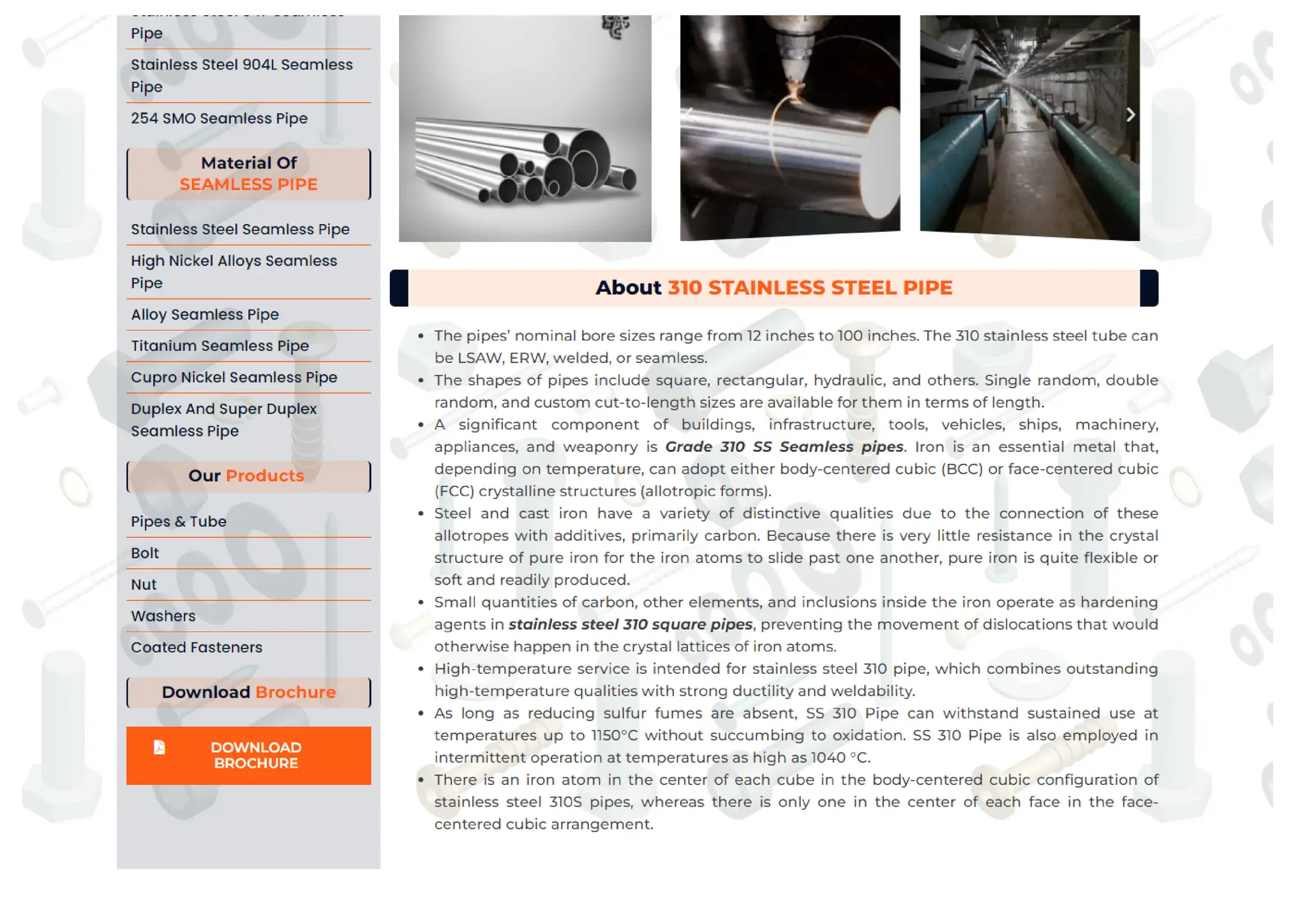 Stainless Steel 310 Seamless Pipe Shree Ashapura Steel | PDF