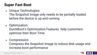 Improving User Experience with Ubiquitous QuickBoot | PPT