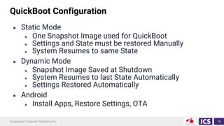 Improving User Experience with Ubiquitous QuickBoot | PPT