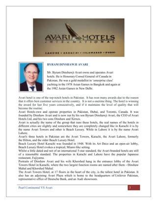 PC VS AVARI REPORT BY RABIA QAYYUM | DOCX