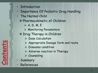 Pediatric Medication | PPTX