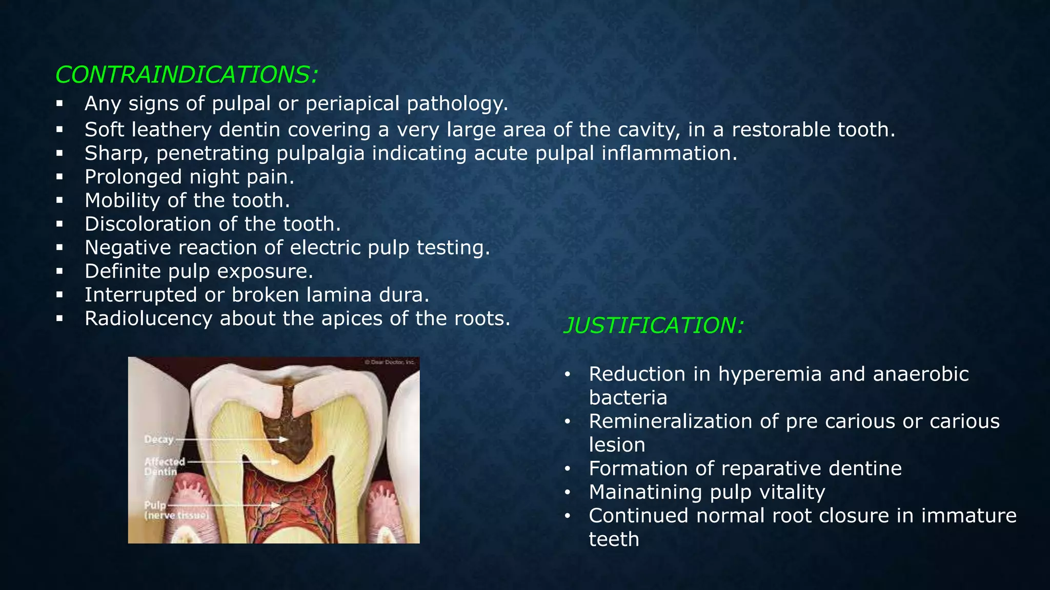 Pediatric Endodontics - Indirect and Direct pulp capping,Pulpotomy ...