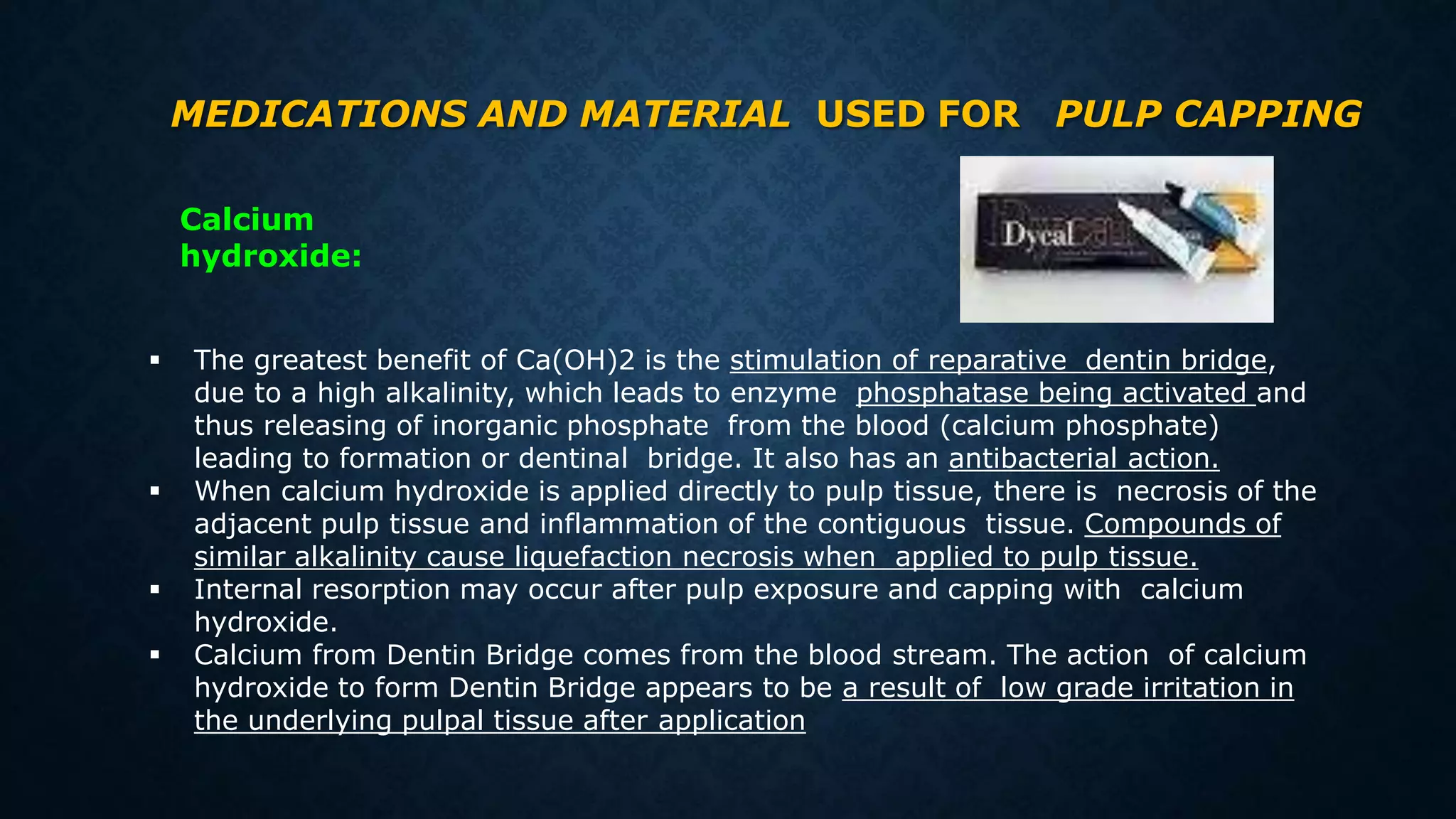 Pediatric Endodontics - Indirect and Direct pulp capping,Pulpotomy ...