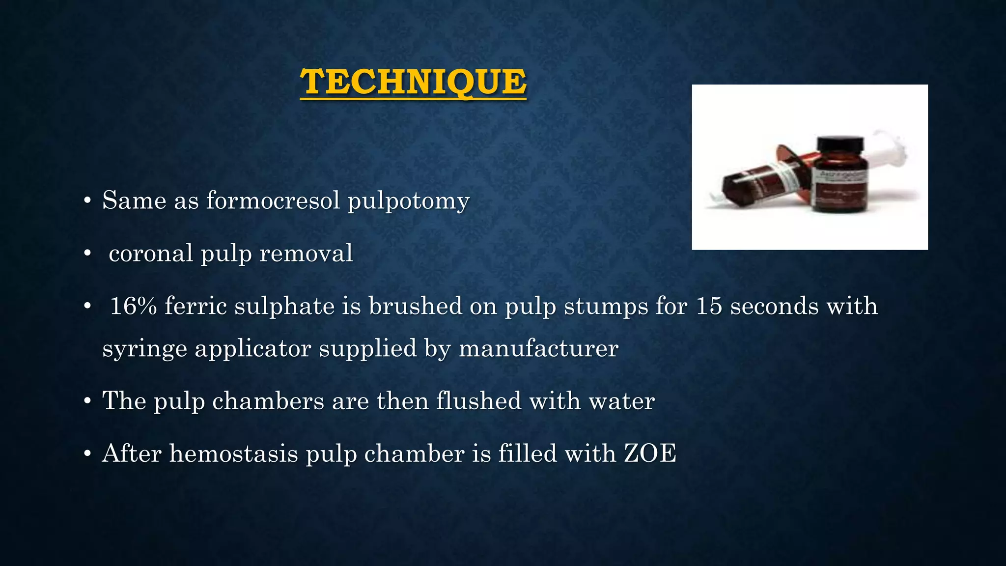 Pediatric Endodontics - Indirect and Direct pulp capping,Pulpotomy ...