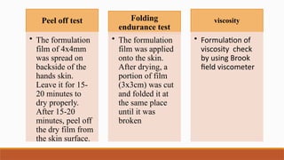 Formulation and Evaluation of herbal peel off mask gel | PPTX