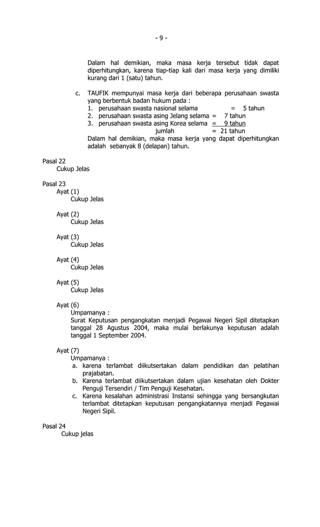 PENJELASAN RAPERDA PENGADAAN PNSD | PDF