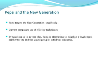 Pepsi advertising strategy | PPT