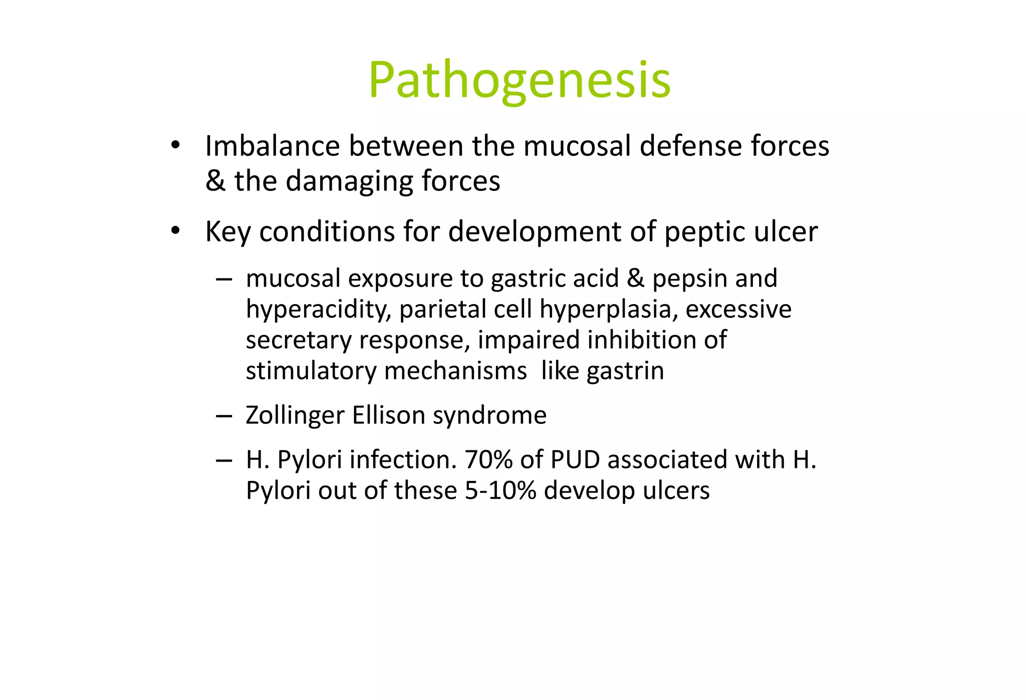 final peptic ulcer.pptx | Digestive Disorders | Diseases and Conditions
