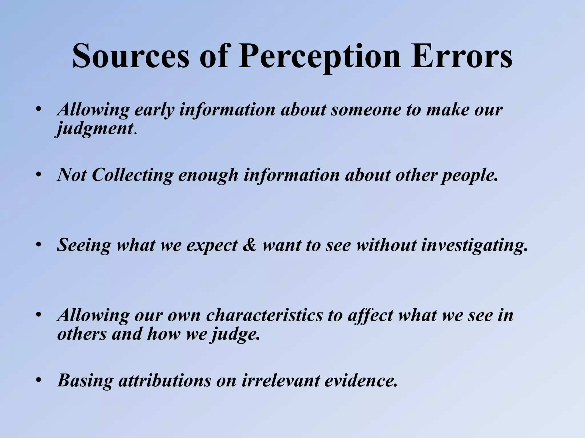perceptual errors | PPTX