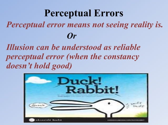 perceptual errors | PPTX