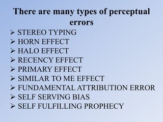 perceptual errors | PPTX
