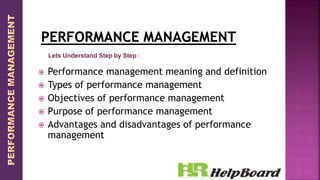 What is Performance Management | PPTX