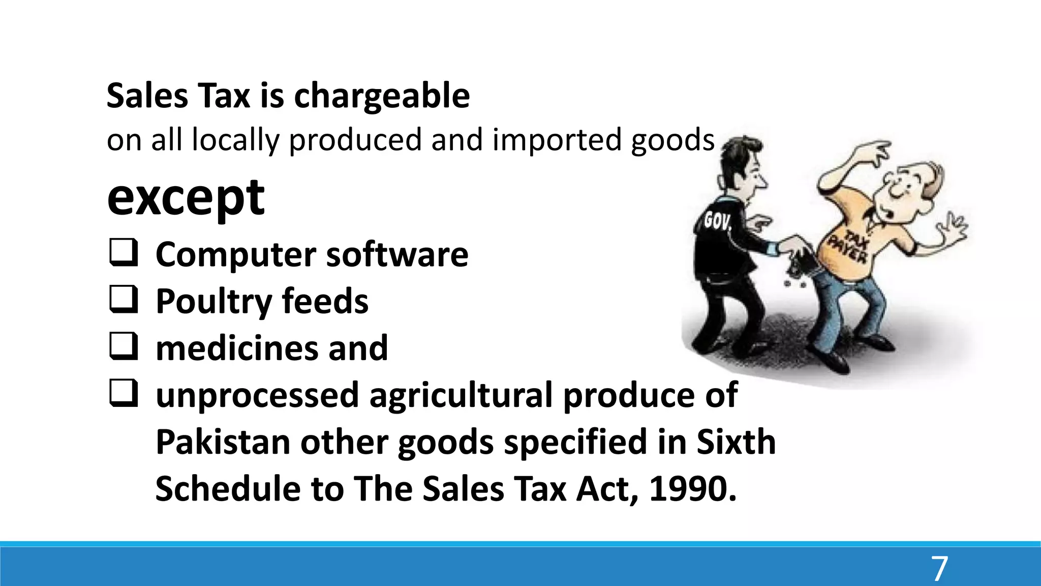 Sales Tax Rules in Pakistan and Types of Refunds | PPTX