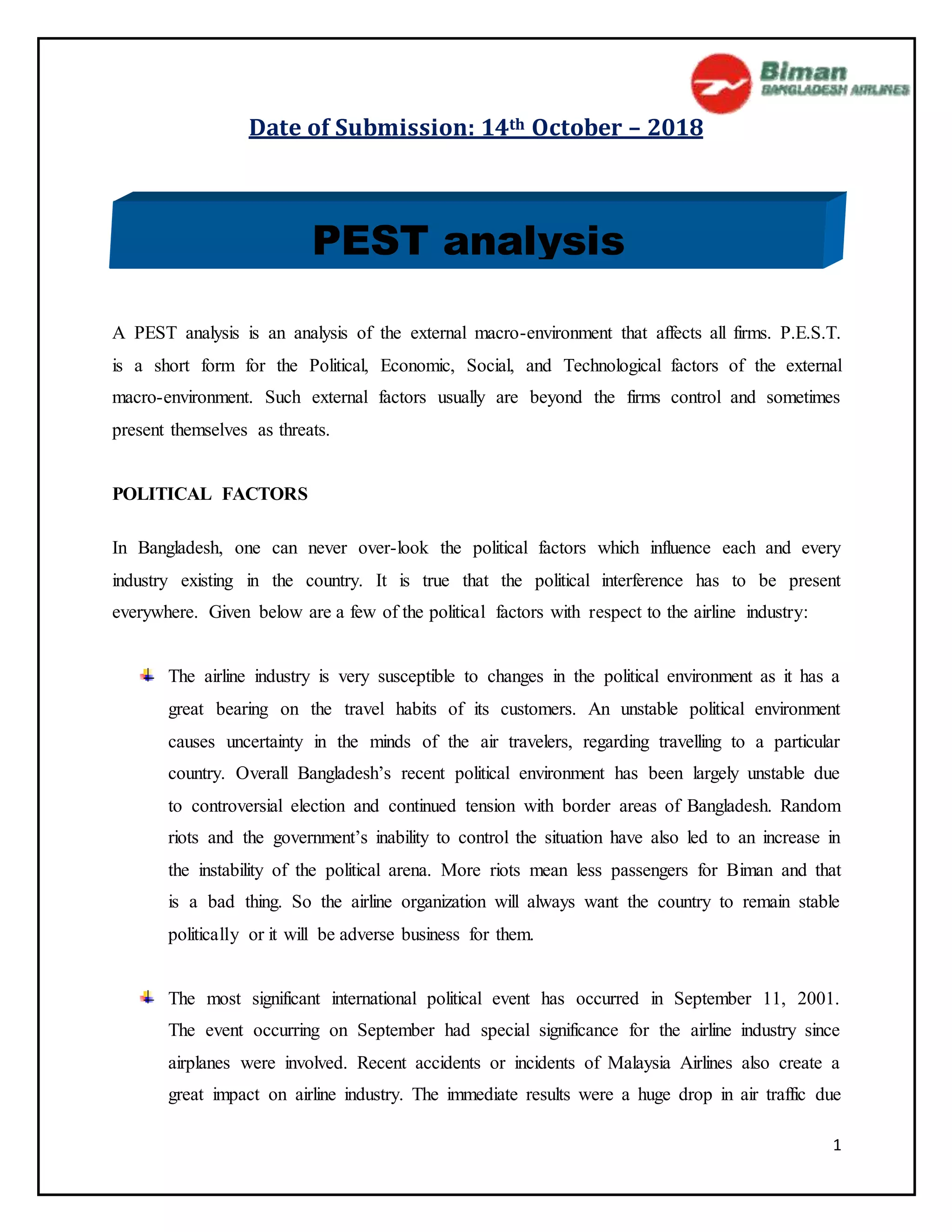 Final pest and-porter-of-biman-bangladesh-airlines | DOCX
