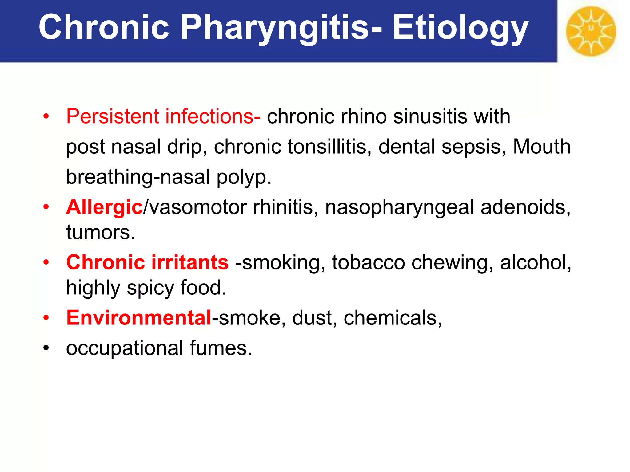 Final pharyngitis | PPT