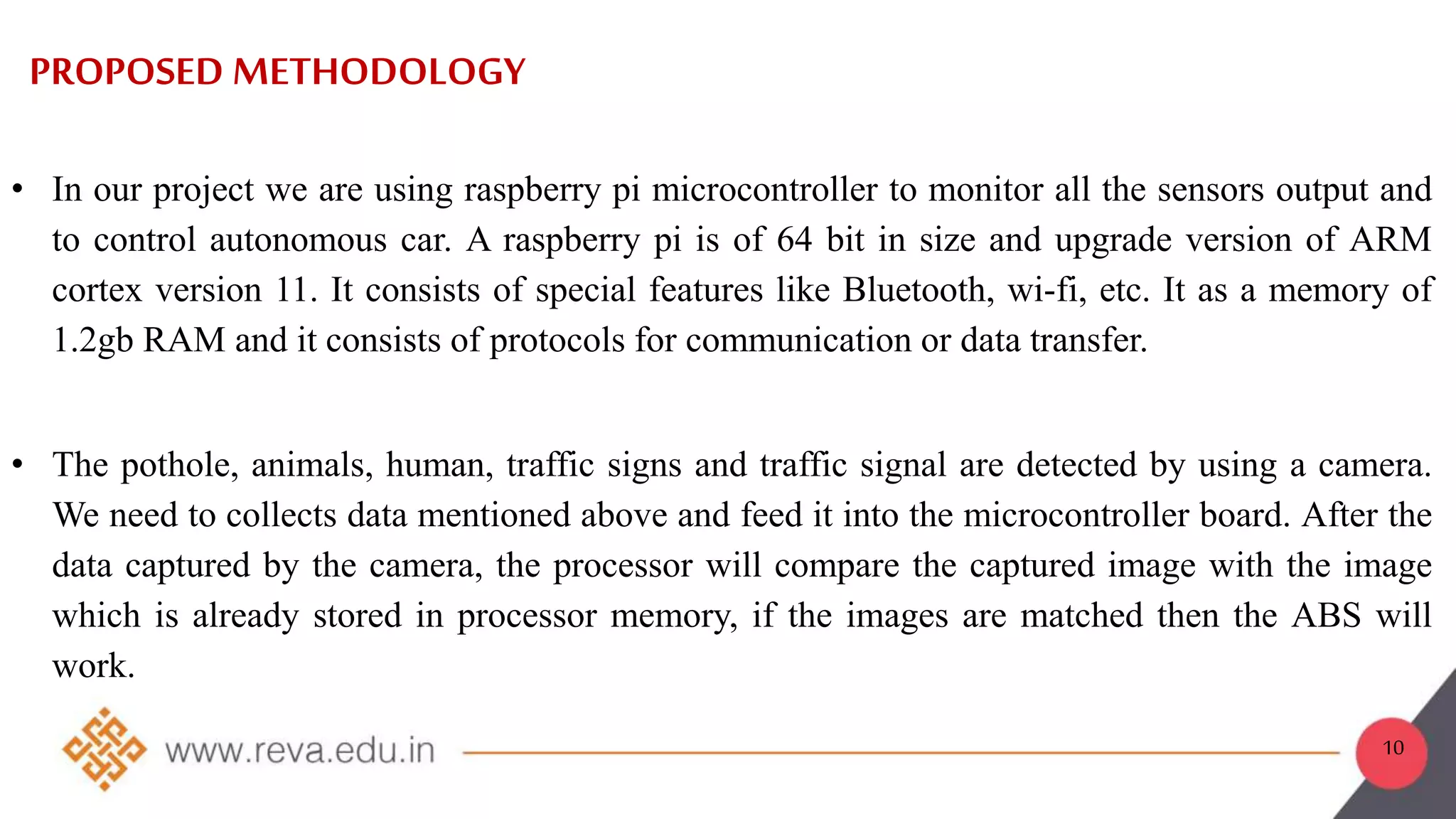 Semi Autonomous Vehicle For Pot Hole, Humps And Possible Collision Detection And Avoidance Using ...