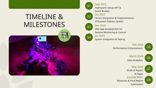 Final Phase - Hydroponics enabled smart controller using IoT. | PPTX