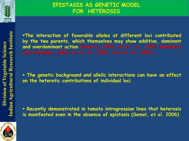 Heterosis breeding-Classical and molecular concepts | PPTX