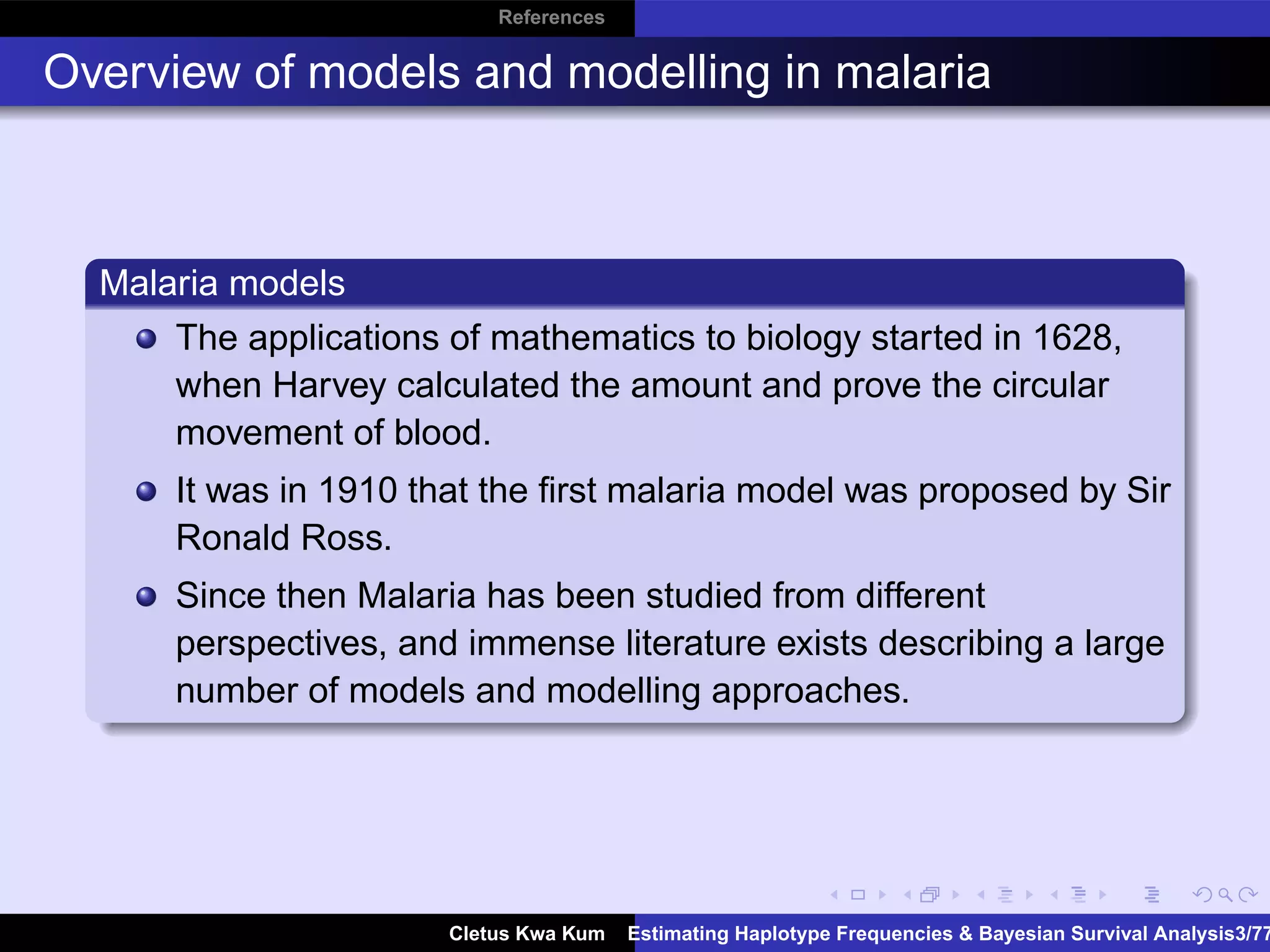 Probability Models for Estimating Haplotype Frequencies and Bayesian Survival Analysis of Two ...