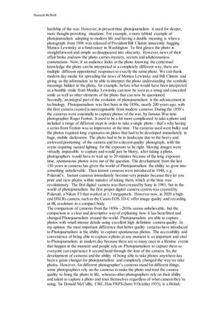 Final photojournalism | DOCX | Photography | Arts and Crafts