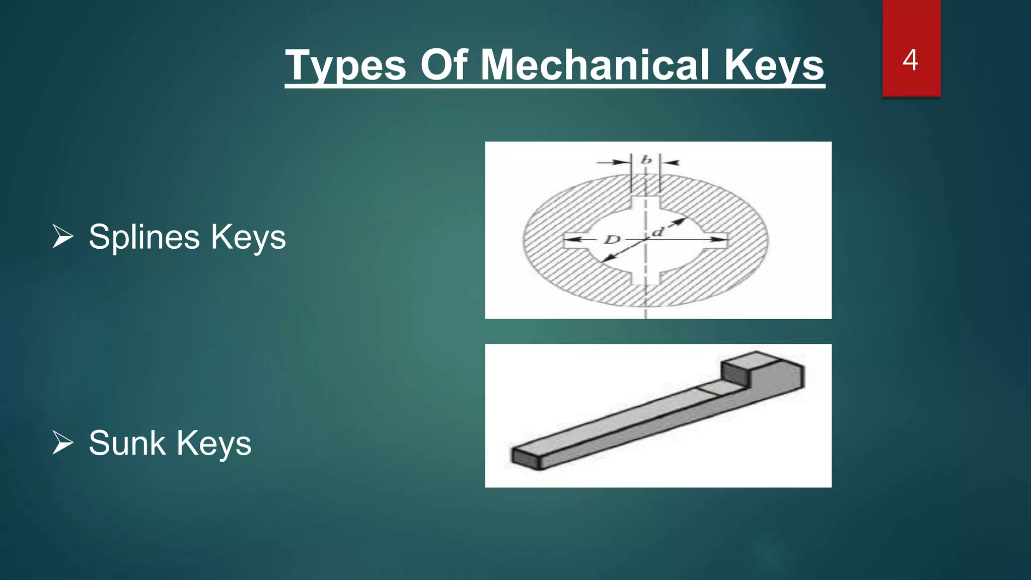 Types Of Mechanical Keys And their Drawing Symbols | PPTX