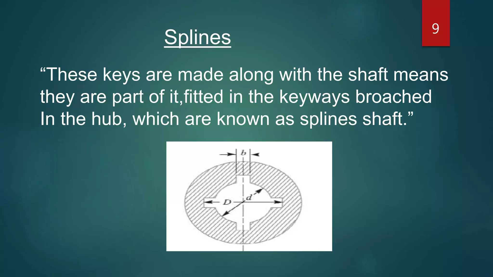 Types Of Mechanical Keys And their Drawing Symbols | PPTX
