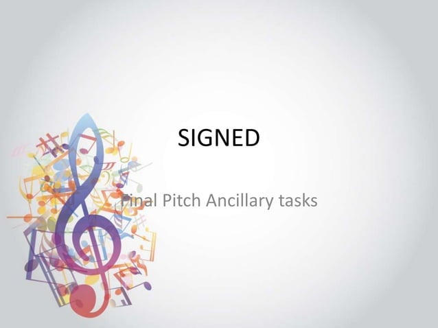Final pitch for ancillary tasks | PPT