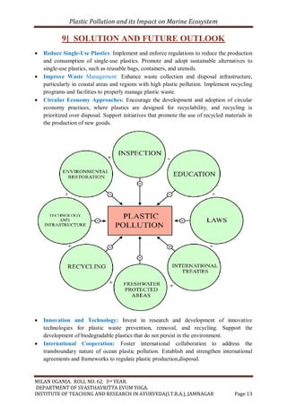 Plastic pollution and it's impact on marine ecosystems | PDF
