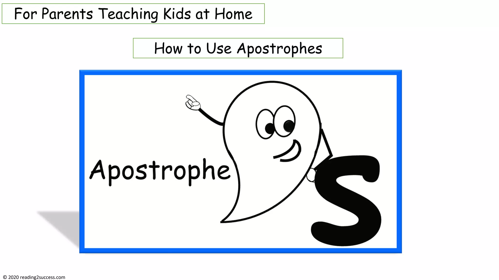 How parents can teach kids to use #apostrophes to make possessive # ...