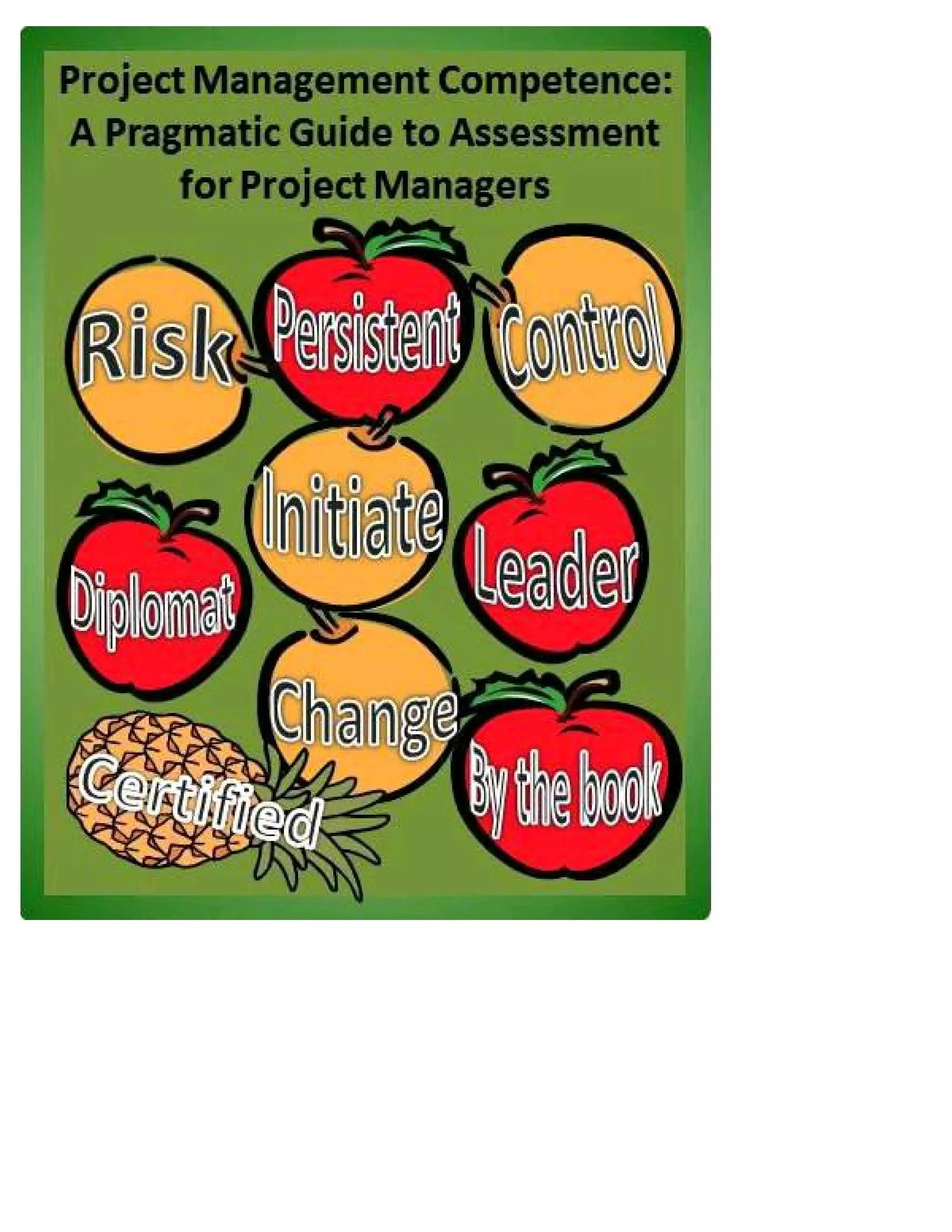 Project Management Competence: A Pragmatic Guide to Assessment for ...