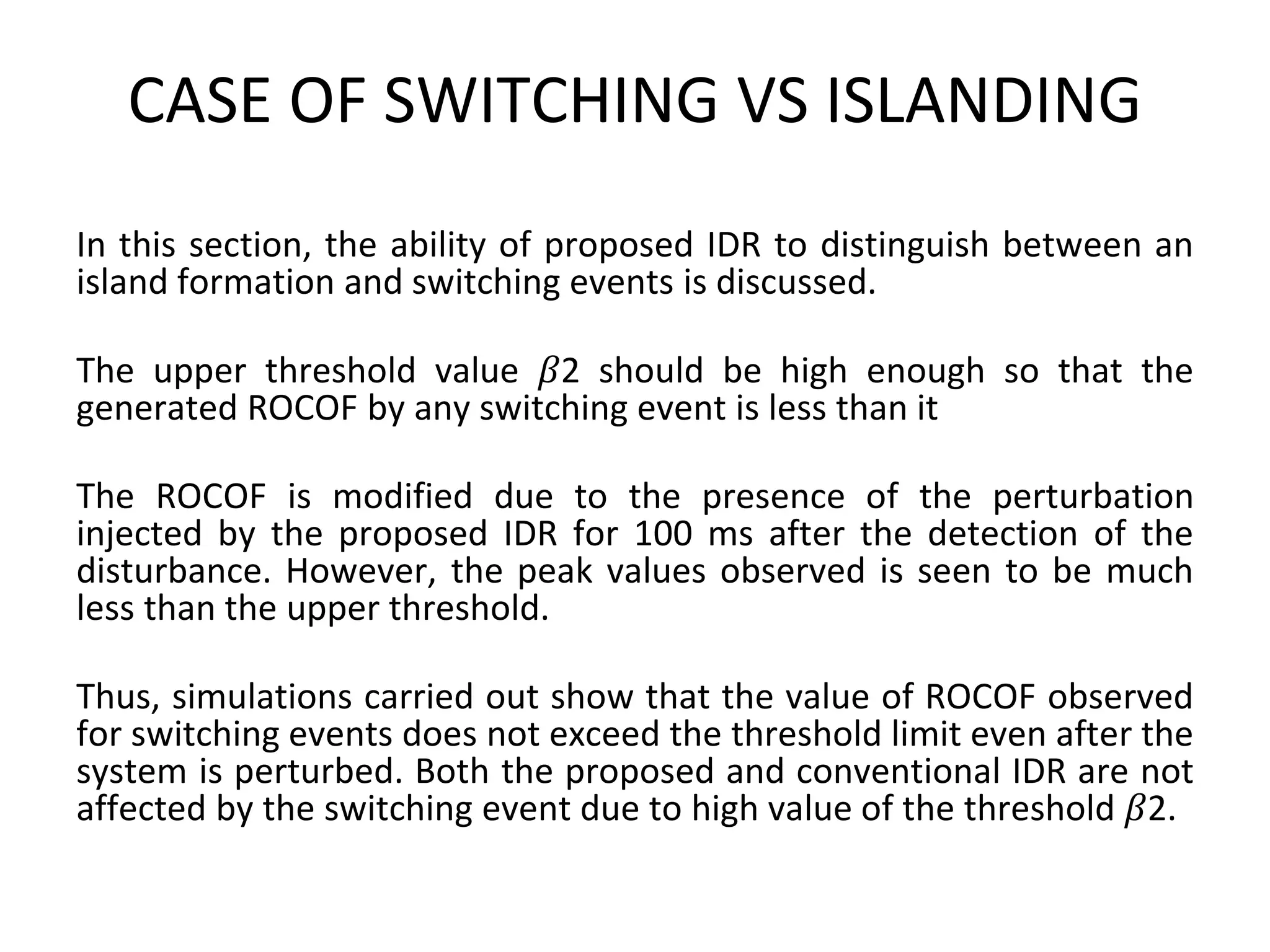 final PM Revised Presentation of islanding detection of grid connected ...