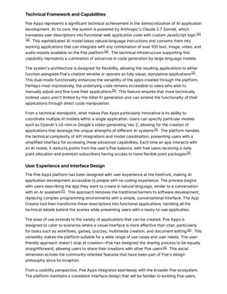 Poe's No Code AI App Creator No-Code AI Application Builder | PDF