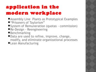 principle of management(pom) slide of Scientific Management Theory ...