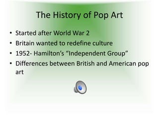 Final pop art prestation with audio | PPT