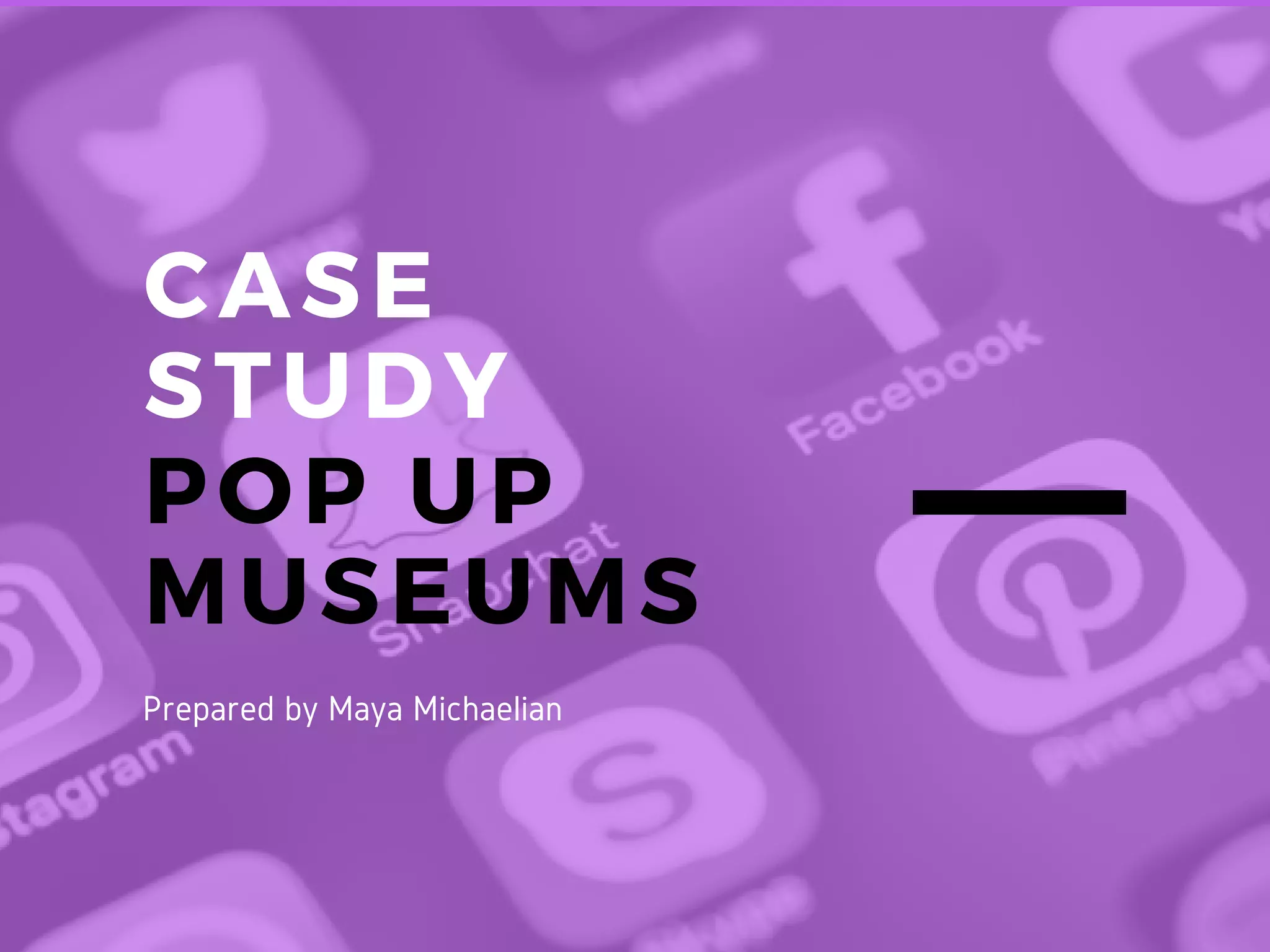 Case Study: Pop Up Museums | PDF