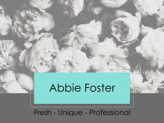 Final portfolio draft | PPT