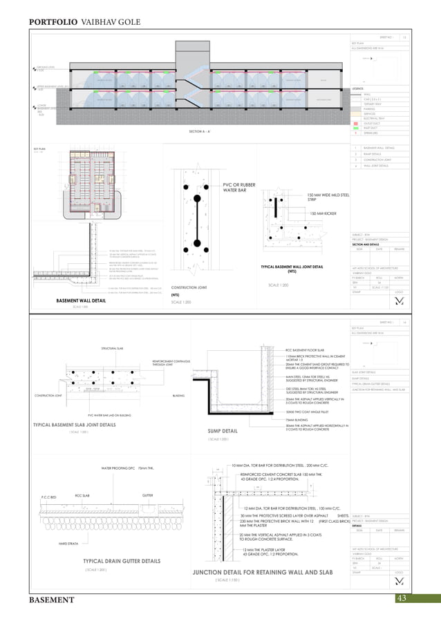 ARCHITECTURAL PORTFOLIO SELECTIVE DRAWINGS | PDF