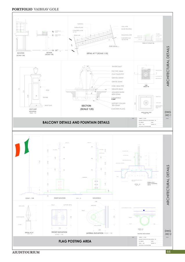 ARCHITECTURAL PORTFOLIO SELECTIVE DRAWINGS | PDF