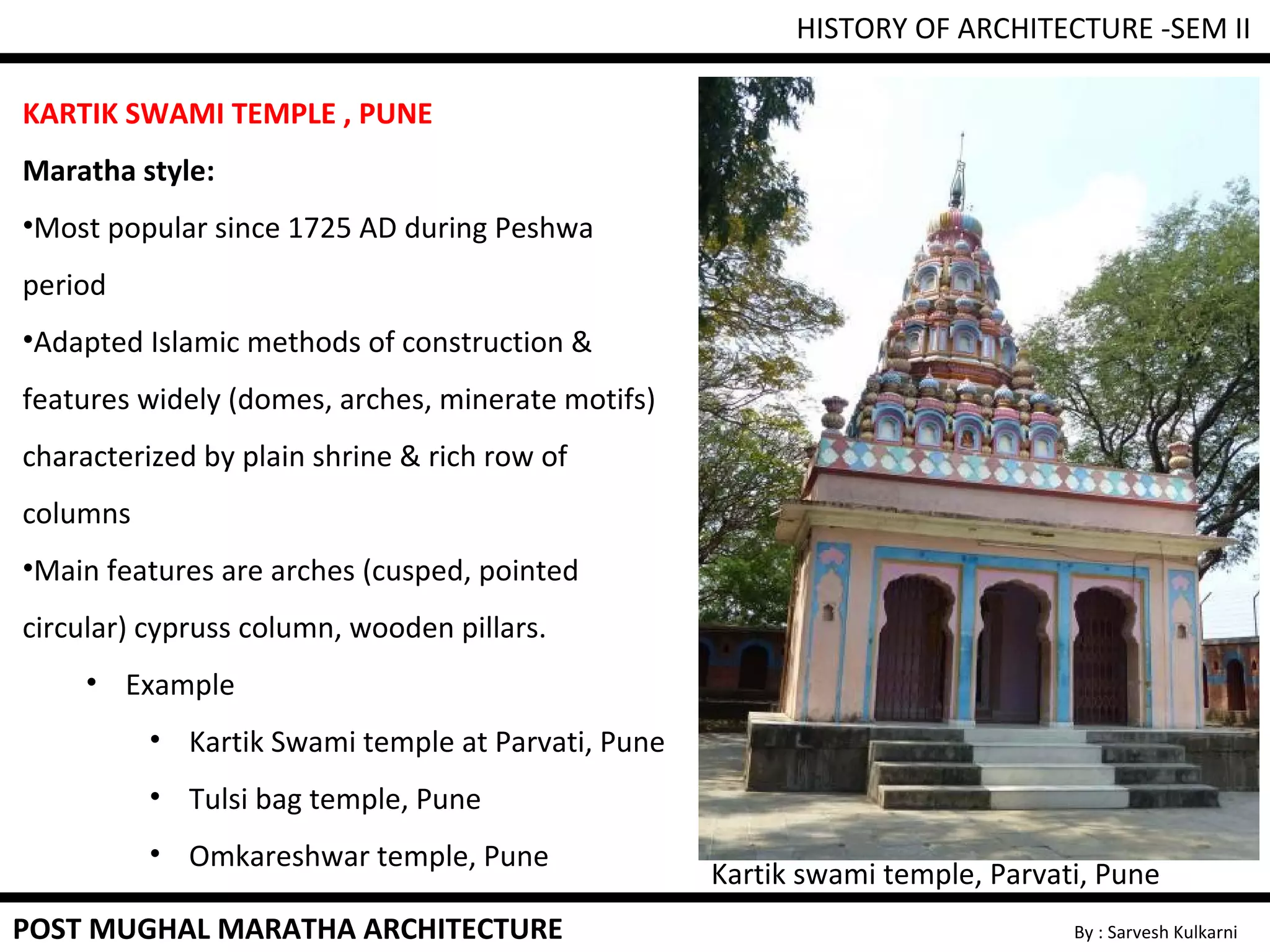 Post mughal maratha architecture | PPT
