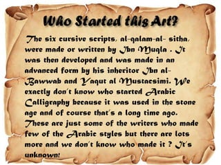 Islamic Calligraphy | PPT
