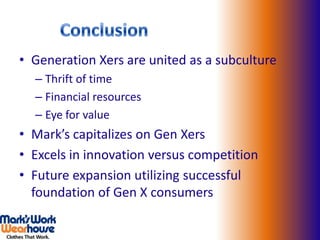 Mark's Work Wearhouse Presentation Slides | PPTX | Business | Business ...