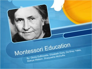 Maria Montessori | PPTX